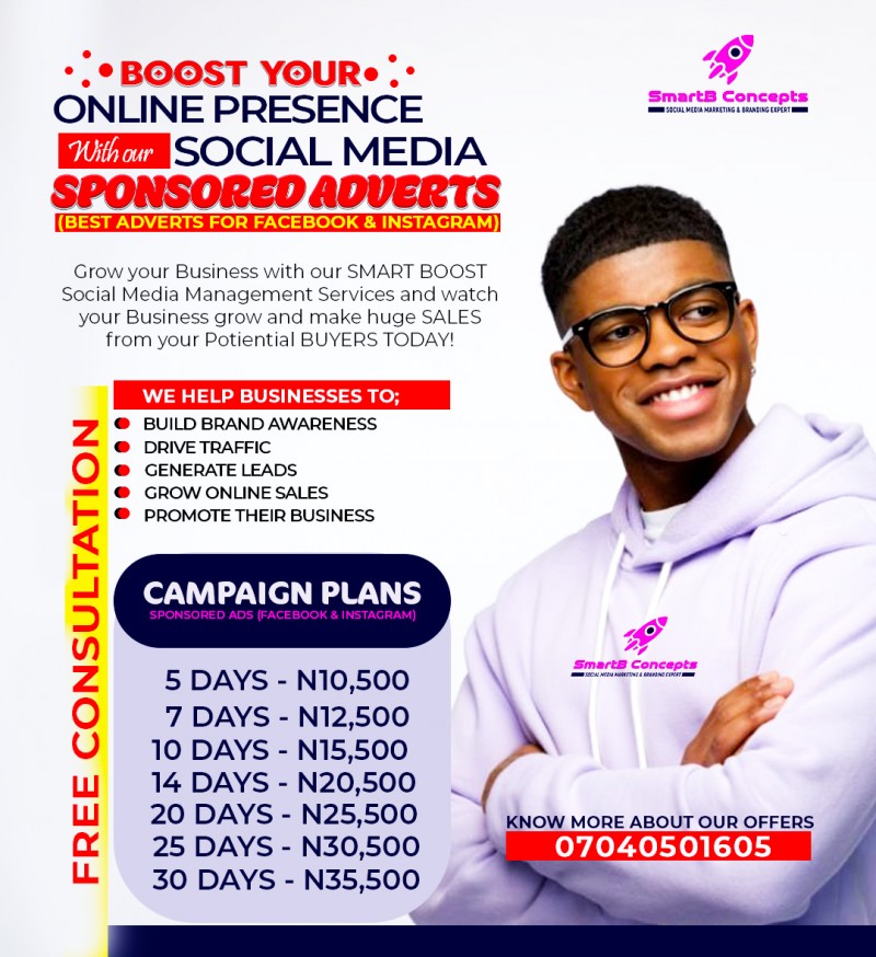 Buy FACEBOOK/INSTAGRAM ADVERT WITH HIGHER RESULTS by Creative cDesignx on Selar