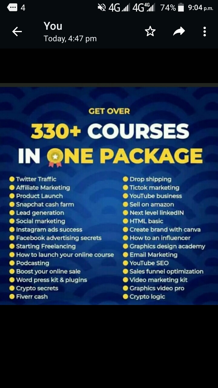 Buy 330 Digital Marketing courses by Njimanze Chinonso Chibueze on Selar
