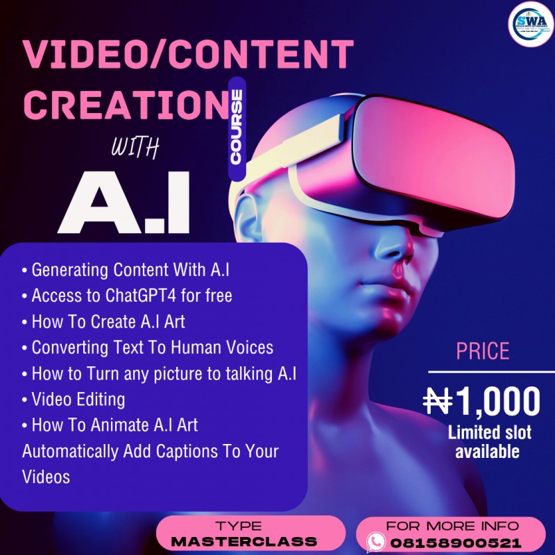Buy Video/Content Creation with AI by Muktar on Selar