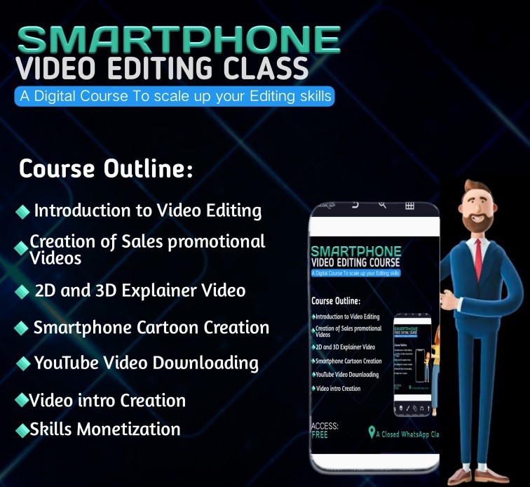 Buy Exclusive smartphone Video Editing Course by Victor Emmanuel on Selar