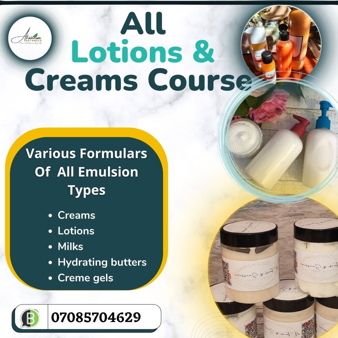 Buy All Lotions & Creams Formulation Course by Akwanwa Global on Selar