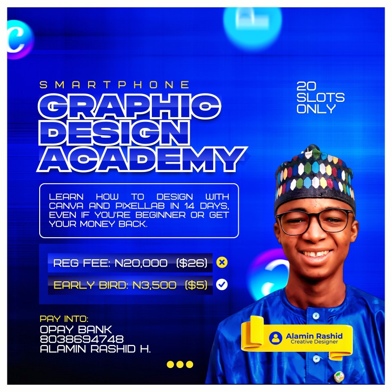 Buy SMARTPHONE GRAPHIC DESIGN BOOTCAMP by Alamin Rashid Haruna on Selar