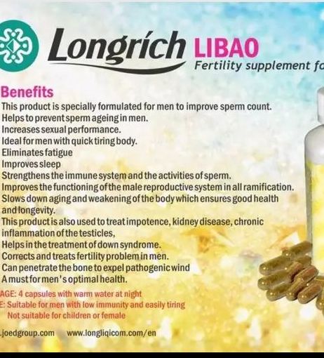 Buy Libao (male fertility supplements) by Allansworth Dynasty on Selar