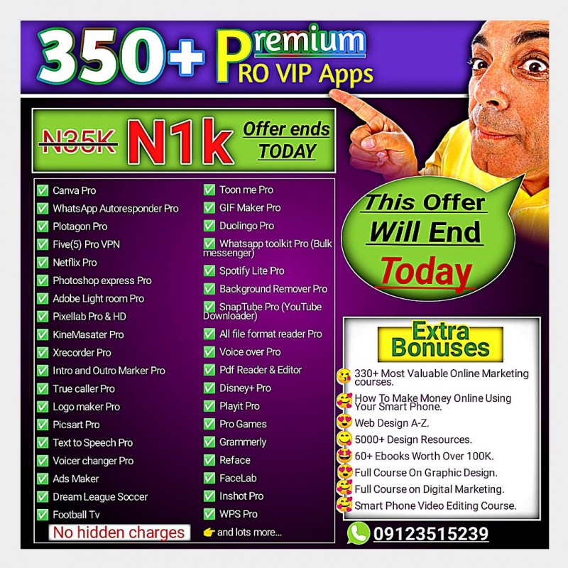 Buy 350+ Premium Apps For You. by Emmanuel O. E on Selar