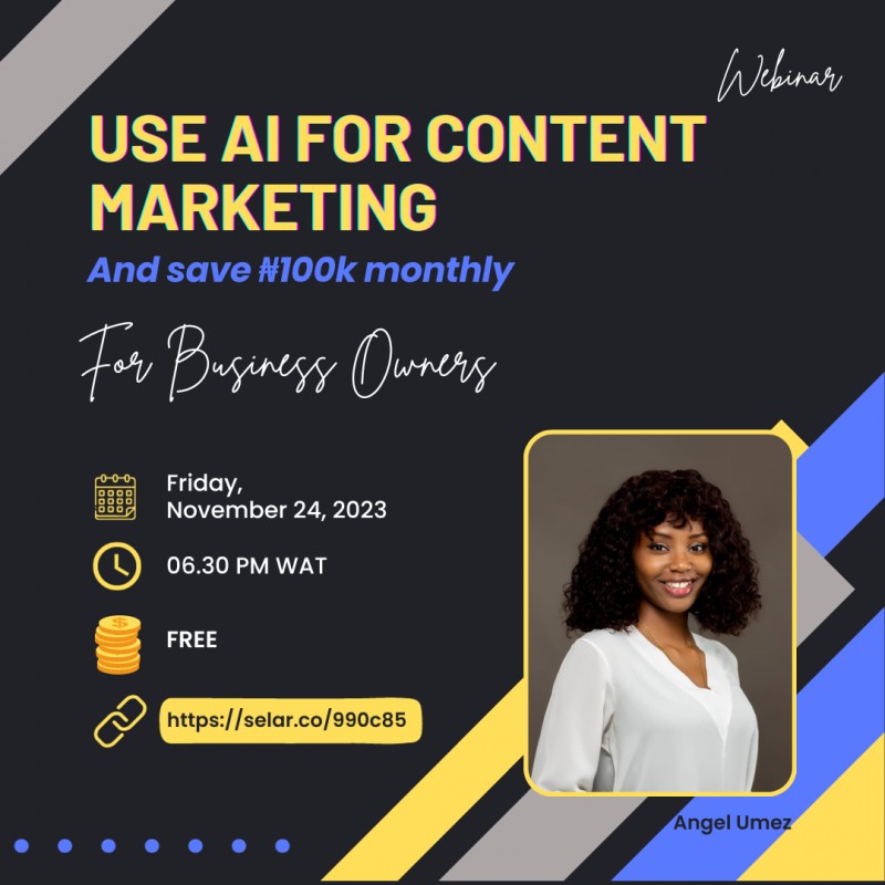 Get Using AI for Content Marketing by Angel Umez on Selar