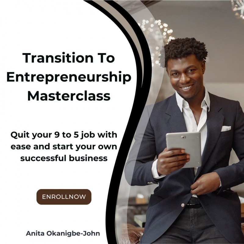 Buy Transition To Entrepreneurship Masterclass by Anita Okanigbe-John ...