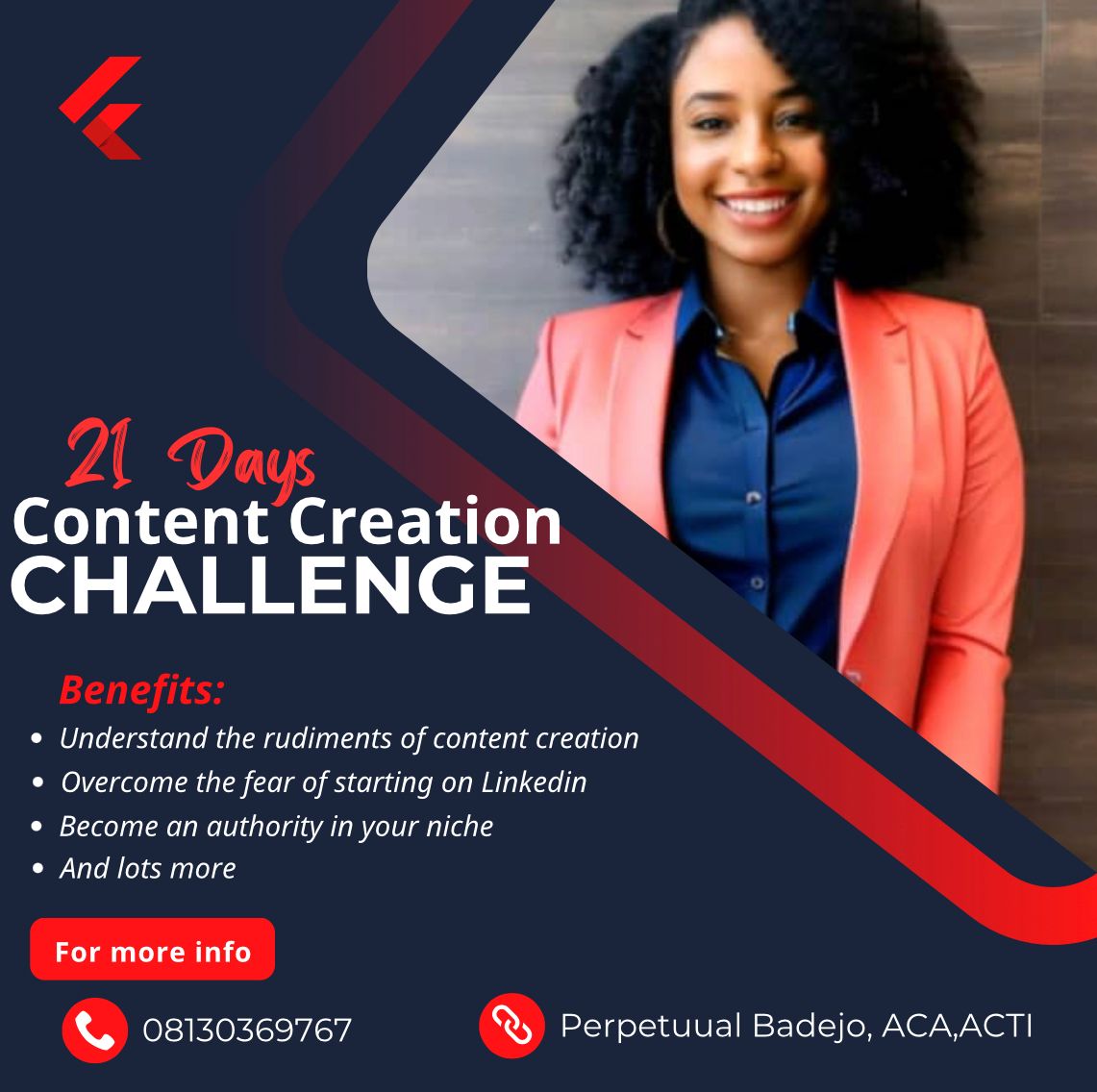 Buy 21 DAYS CONTENT CREATION CHALLENGE by Perpetual Badejo on Selar