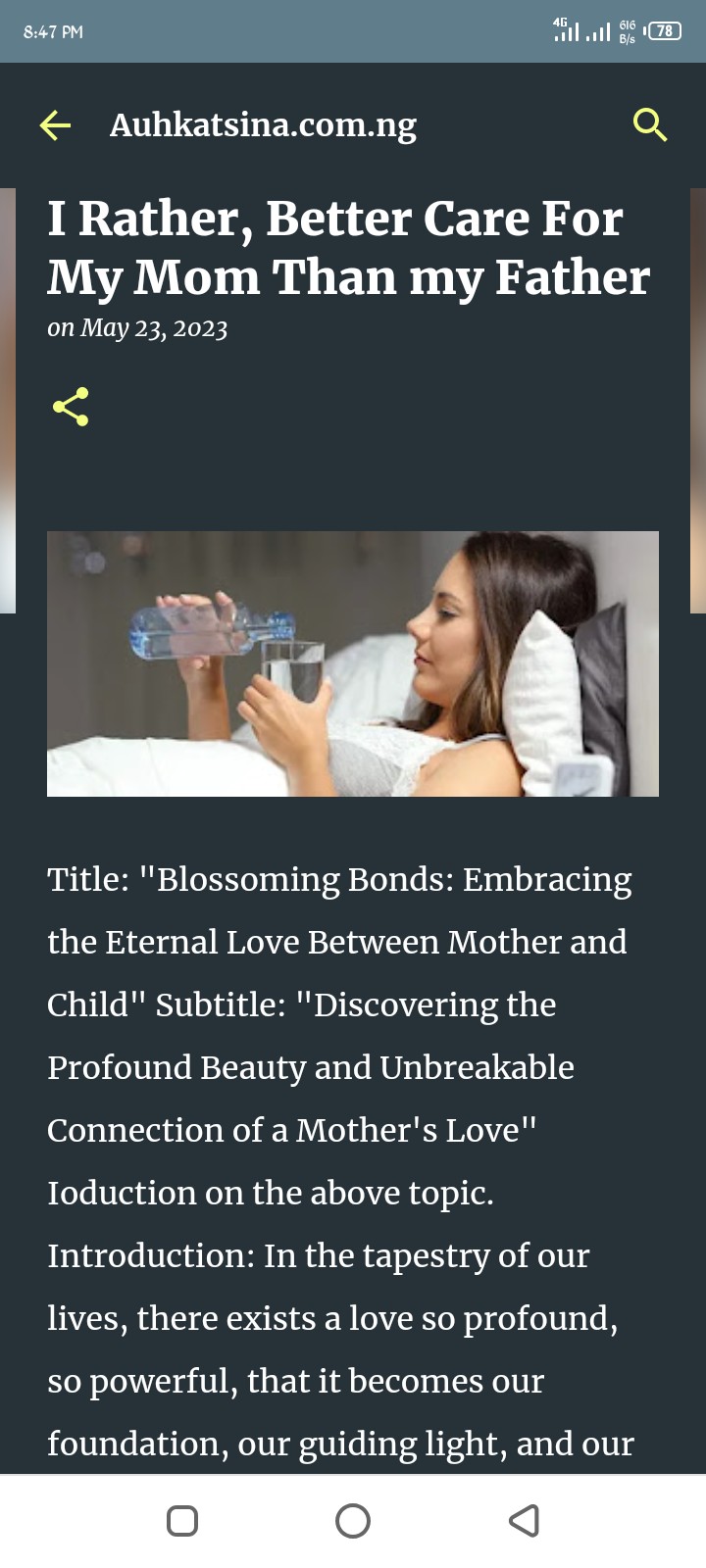 Buy I Rather, Better Care For My Mom Than My Father by Aliyu Umar Hassan on Selar