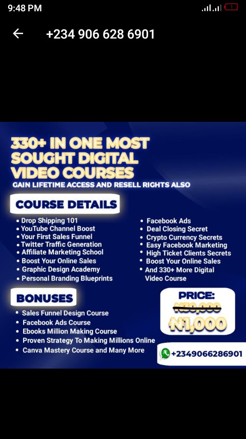 Buy 330+ digital courses by Best Cashout Formula on Selar