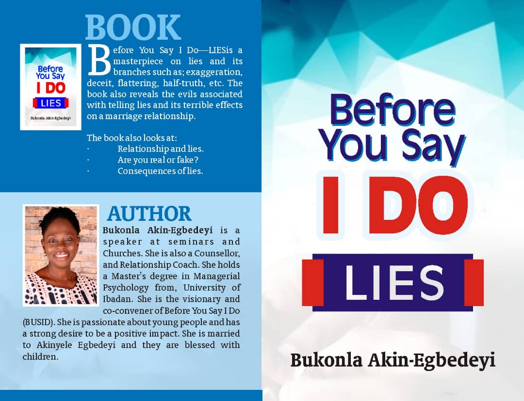 Buy Before You Say I Do--Lies by Bukonla Akin-Egbedeyi on Selar