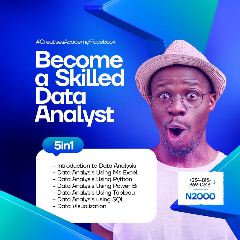 Buy CREATIVES ACADEMY 5 IN 1 DATA ANALYSIS PRO COURSE >>MEGA PROMO by ...