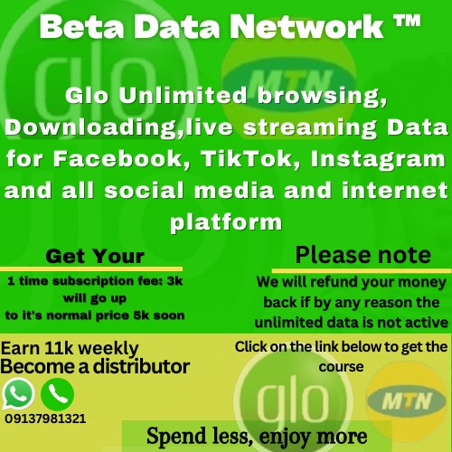Buy Unlimited Data Network by Beta Data Network ™ on Selar