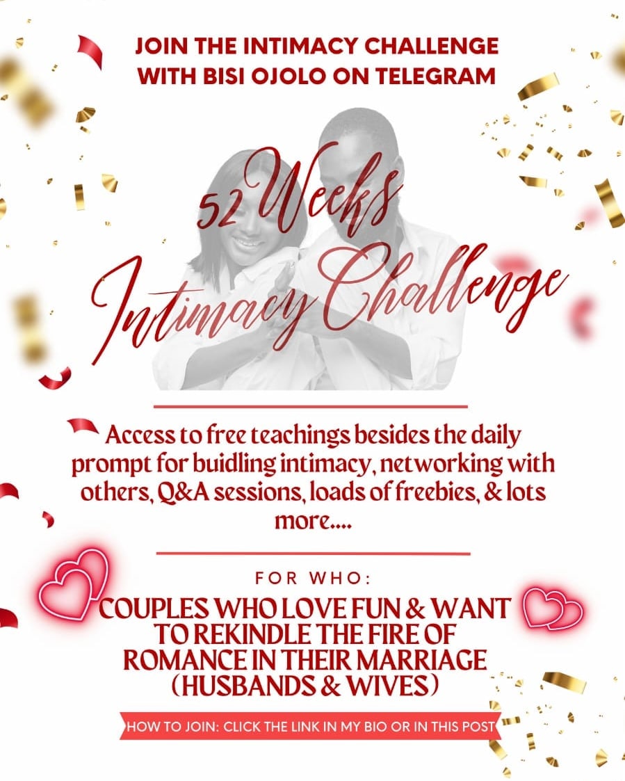Buy 52 WEEKS OF INTIMACY CHALLENGE WITH BISI OJOLO by Bisi Ojolo on Selar