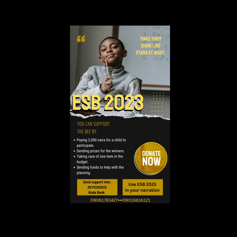 Buy Elite Spelling Bee 300-Sponsor Campaign by Shadrach Chukwuemeka on ...