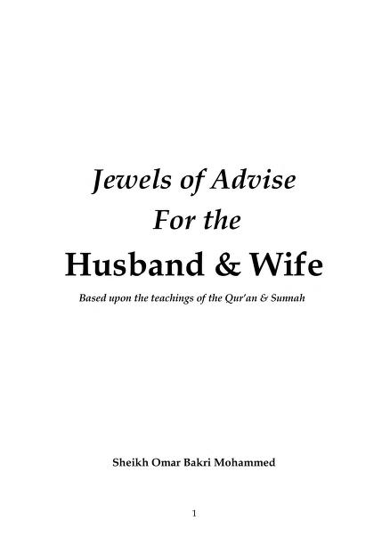 Get Jewels of Advice for Marriag" by Sheikh Omar Bakri Muhammad by Building Happy Families on Selar