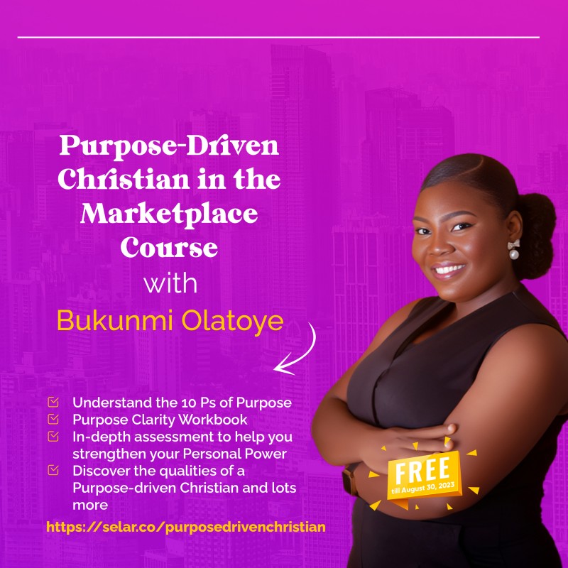 Get Purpose-Driven Christian Masterclasses by Olatoye Bukunmi Fisayo on ... Get Purpose-Driven Christian Masterclasses by Olatoye Bukunmi Fisayo on ...