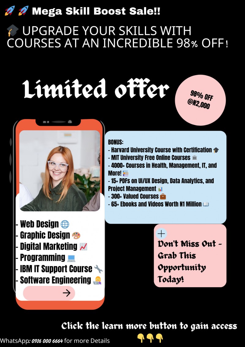 Buy Mega Skill Boost Sale!!! by Ibrahim Muhammed Bunyamin on Selar