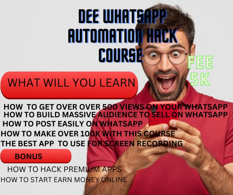 Buy WHATSAPP AUTOMATION HACK COURSE by PEDRO ABASS DANIEL on Selar