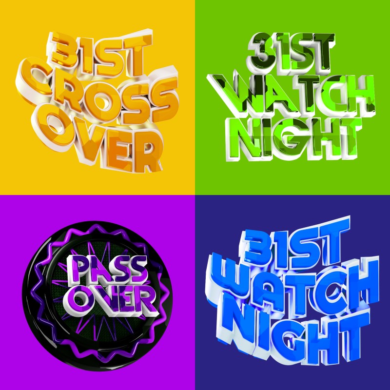 Buy 31st Crossover 3D text designs by CC Studio on Selar