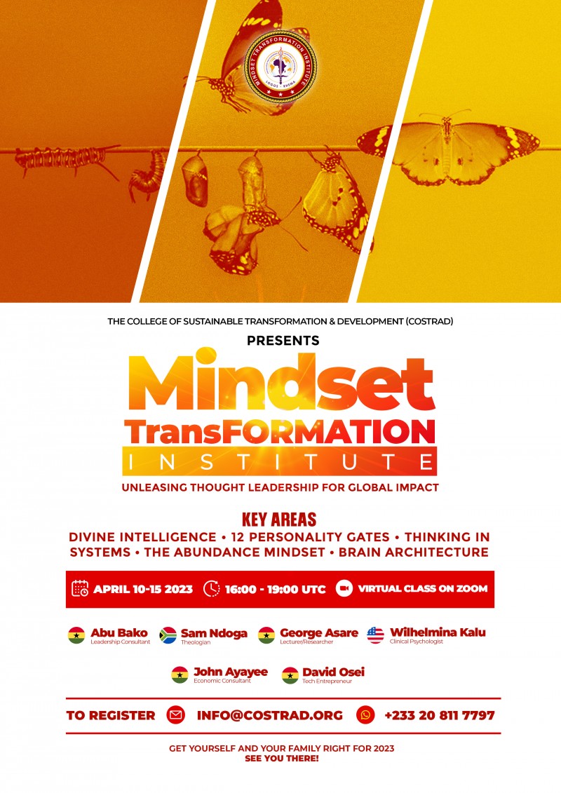Buy Mindset Transformation Insitute (MTI) 2023 by College of Sustainable Transformation and ...