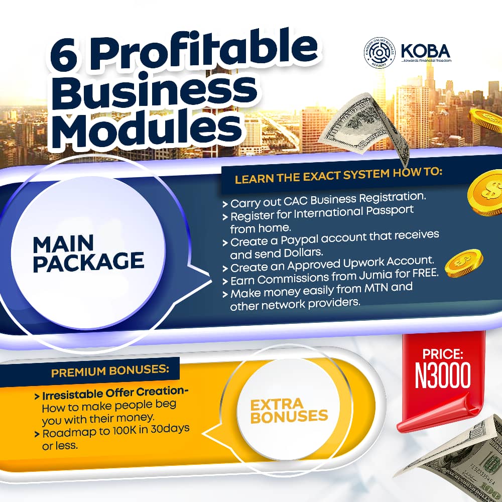 Buy 6 PROFITABLE BUSINESS MODELS by Sunday Adeniran on Selar