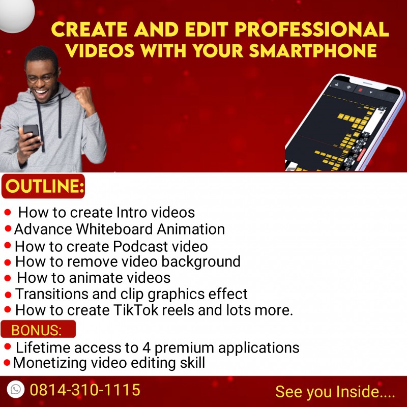 Buy Smartphone Video Creation Course by Isonguyo Aniefiok Akpakpan on Selar