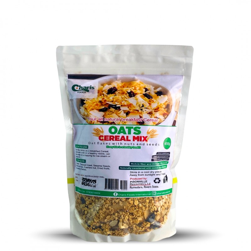 Buy Oats Cereal mix( 450g) by Charis foods on Selar