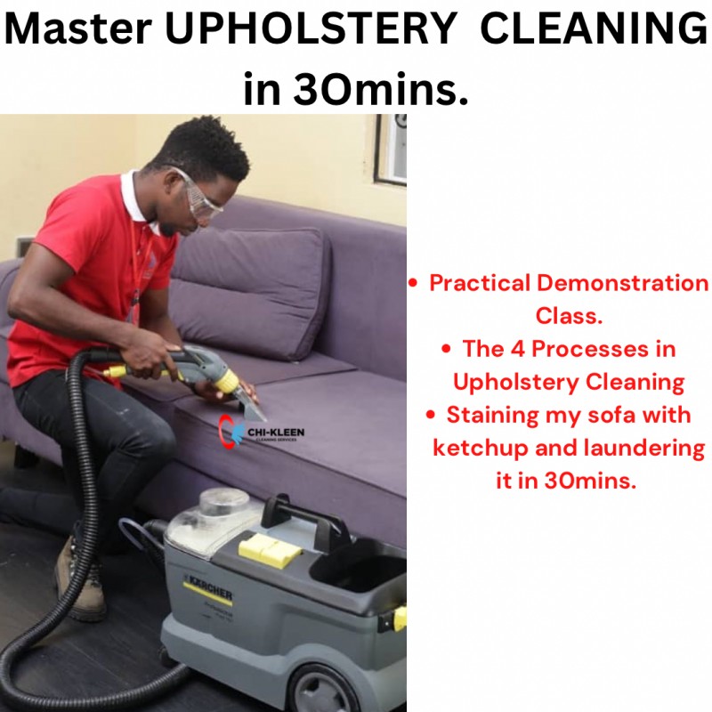 Buy Master Upholstery Cleaning: Practical Class. by Chi De Cleaner on Selar