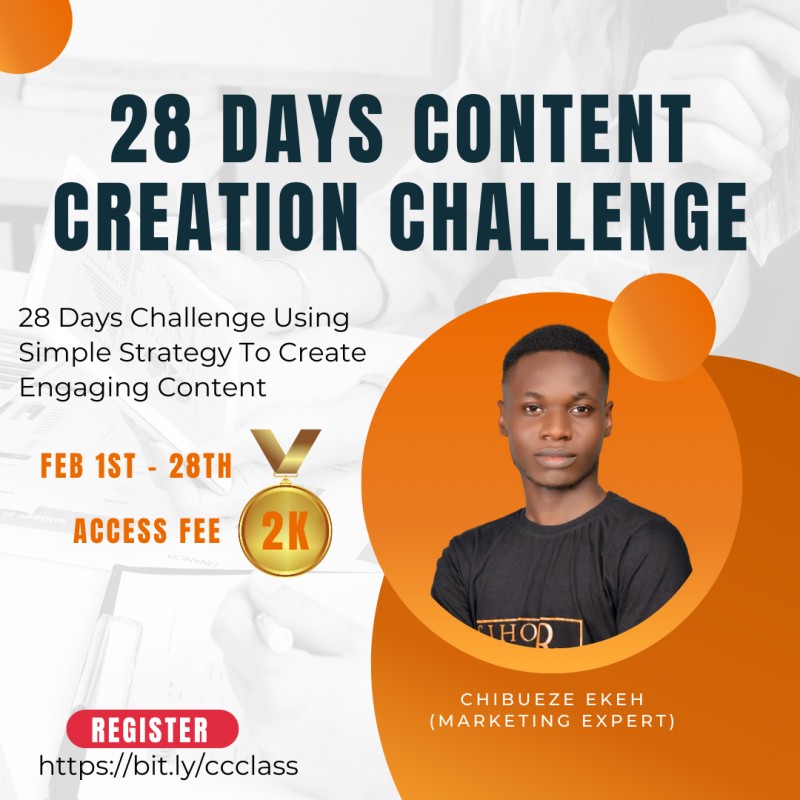 Buy 28 Days Content Creation Challenge by Chibueze Ekeh on Selar