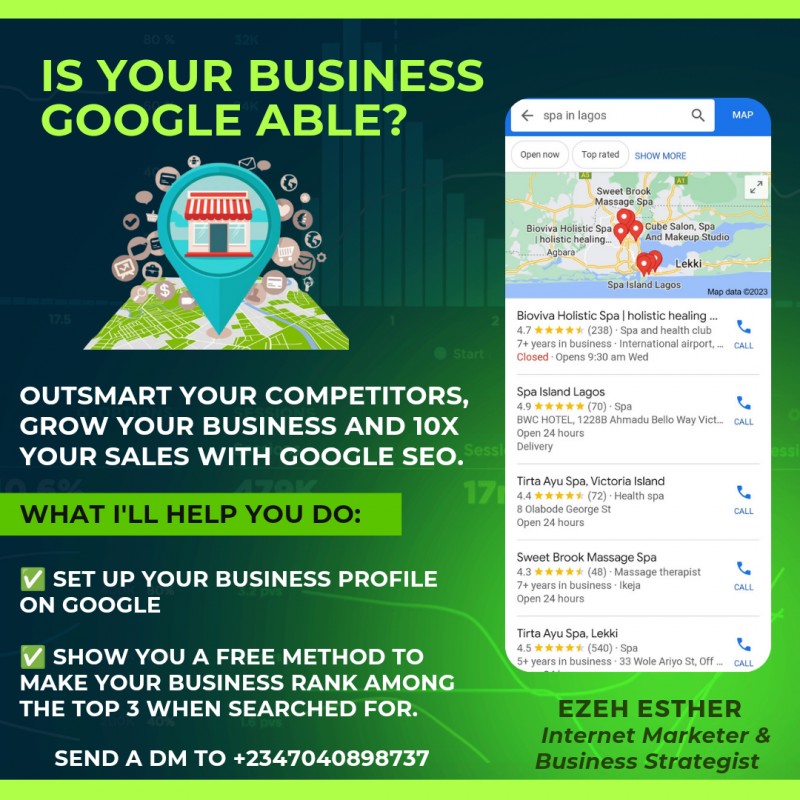 Buy SKYROCKET YOUR BUSINESS 🚀, GAIN MORE BUSINESS VISIBILITY ON GOOGLE. by Esther Ezeh on Selar