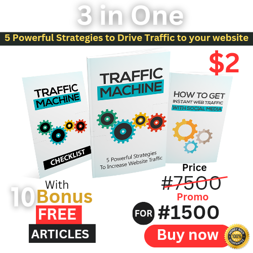 Buy TRAFFIC MACHINE BUNDLE by Chukwuemeka Justin on Selar