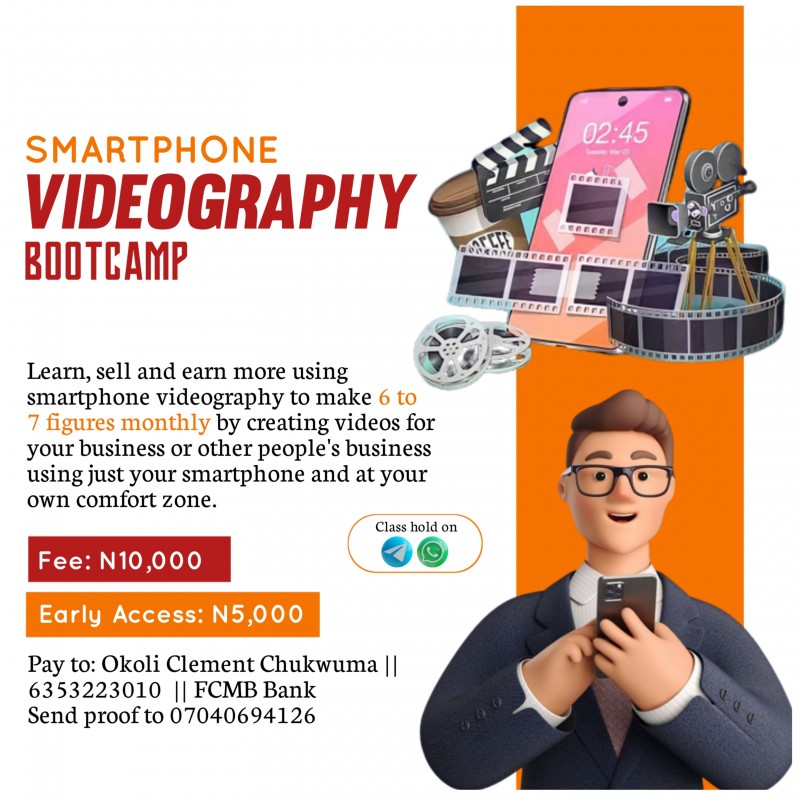 Buy SMARTPHONE VIDEOGRAPHY BOOTCAMP by Okoli Clement Chukwuma on Selar
