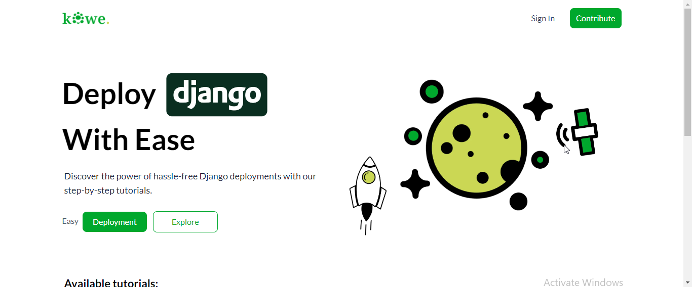Buy Deployment Tutorial for Kowe.io by Clinton Nwachukwu on Selar