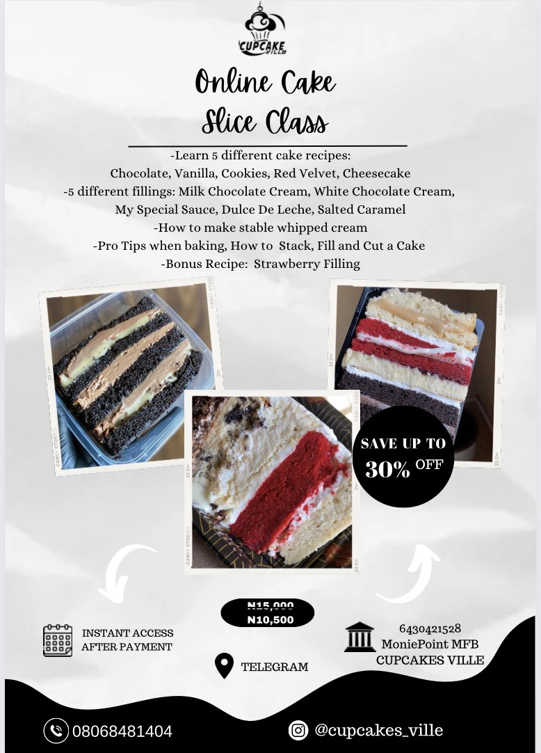 Buy Promo Cake Class by Cupcakes Ville on Selar