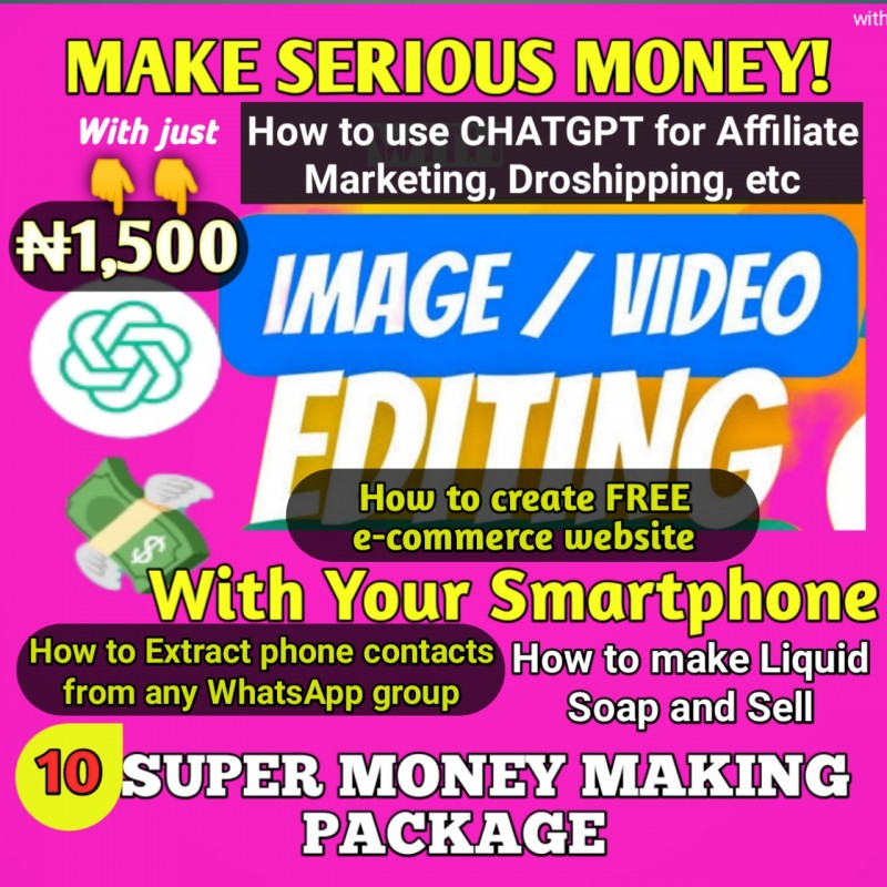 Buy 10 SUPER MONEY MAKING PACKAGE by DADVO INFORMATION PRODUCTS on Selar