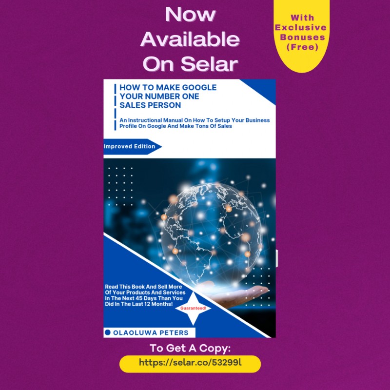 Buy HOW To MAKE GOOGLE YOUR NUMBER ONE SALES PERSON by DivineYoice ...