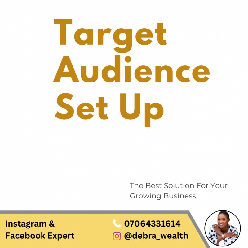 Buy Target Audience Set up by Owolabi Deborah on Selar