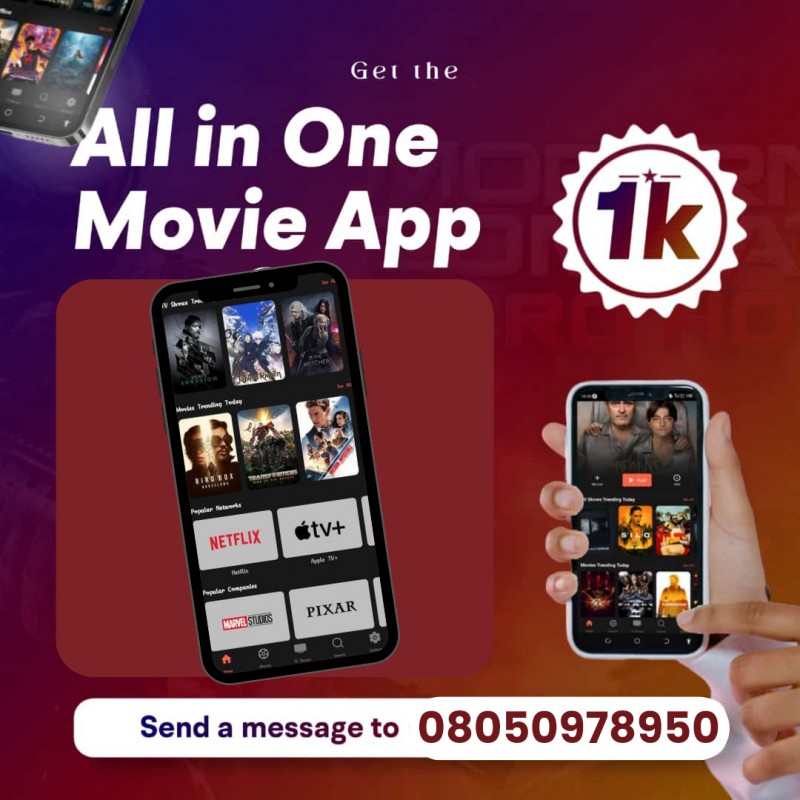 Buy ULTIMATE ALL IN ONE MOVIE APP by Edem Edet Adatang on Selar