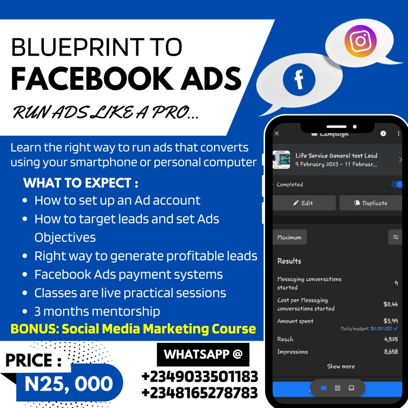 Buy Blueprint to Facebook Ads by Azubike Desiree Chinecherem on Selar