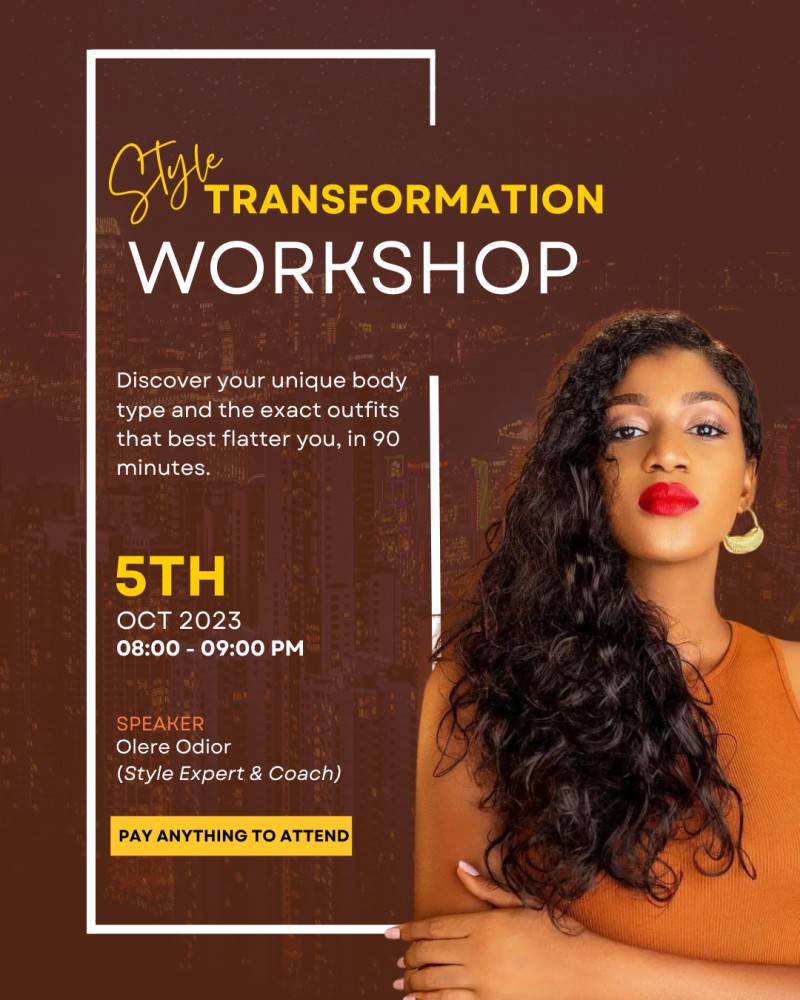 Buy Style Transformation Workshop by Olere odior on Selar