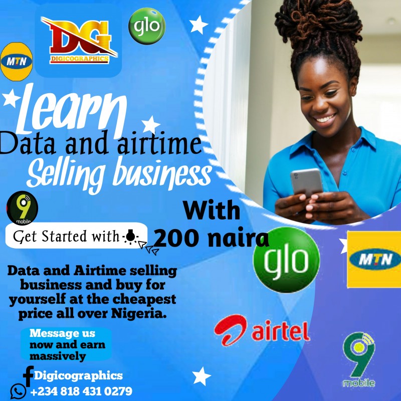 Buy Data and airtime selling business by Digiglow on Selar