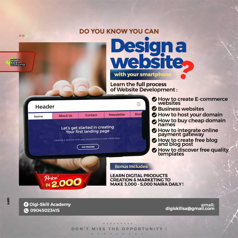 Buy Web development course by Sammie Digitals on Selar