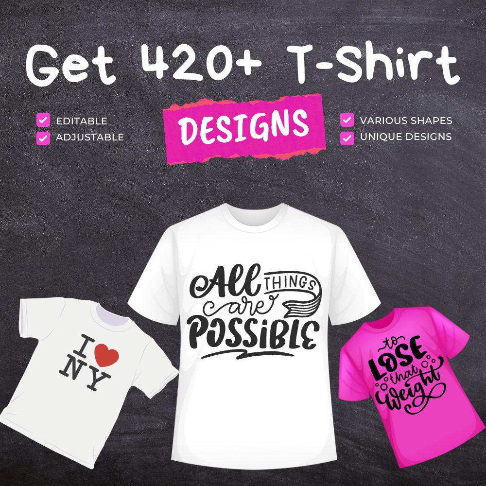 Buy OVER 420+ T-SHIRT DESIGNS!... A Complete Fashion Bundle for On ...