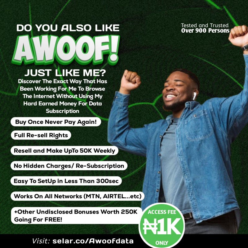 Buy Awoof Data by Digital Joshua on Selar