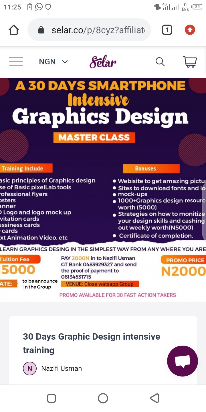 Buy Graphics Design by Oseni Moridiyah Ibidolapo on Selar