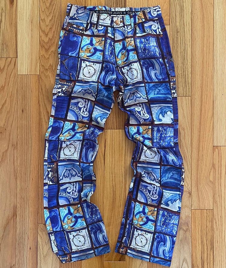Buy Jean Paul Gaultier Tapestry Print Silk Pants. by DonTclothings on Selar