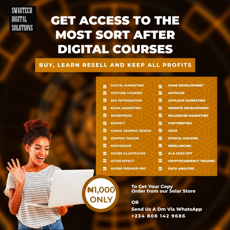 Buy LIFETIME ACCESS TO HIGH INCOME SKILLS DIGITAL COURSE BUNDLE by Smartech Digital Solutions on ...
