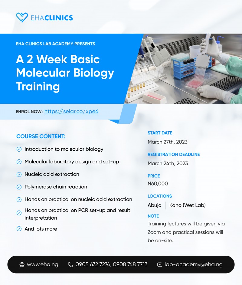 Buy Molecular Biology Traning by EHA Clinics Lab Academy on Selar