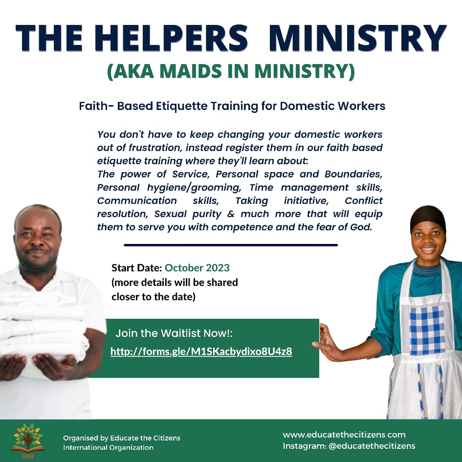 Buy The Helpers Ministry Workshop (For Domestic Workers and Their ...