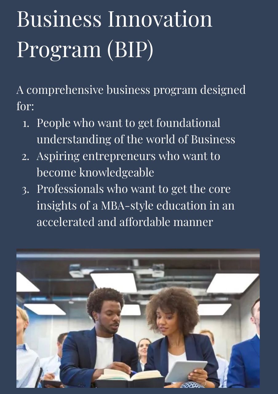 Buy Business Innovation Program (BIP) - EBH Africa Academy by EBH ...